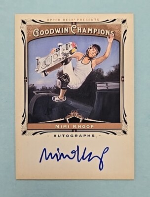 2013 Upper Deck Goodwin Champions Mimi Knoop Auto #A-MK Card | eBay
