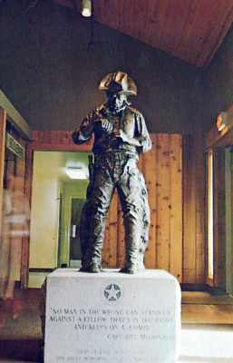 Waco Texas Ranger Hall of Fame Entrance Statue Postcard | eBay