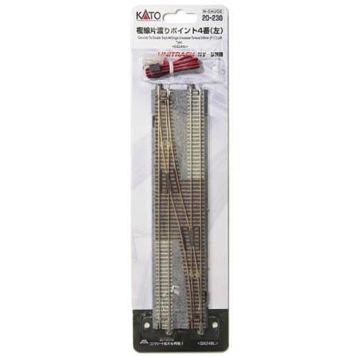 KATO N Scale Double Crossover Left Switch #4 20-230 Electric Model ...