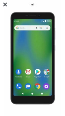 New Cricket Vision 2,5.5” 16GB Black Only Cricket Wireless New Acc Or ...