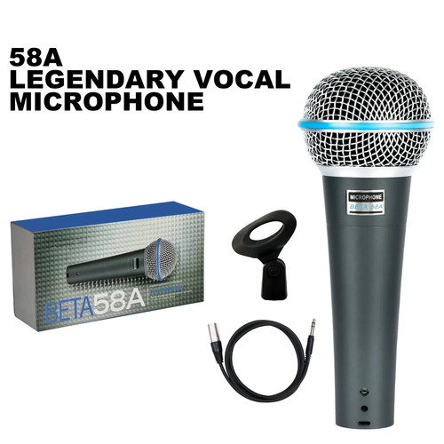 Beta 58A Microphone Vocal Supercardioid Dynamic Shure US New Fast Free ...