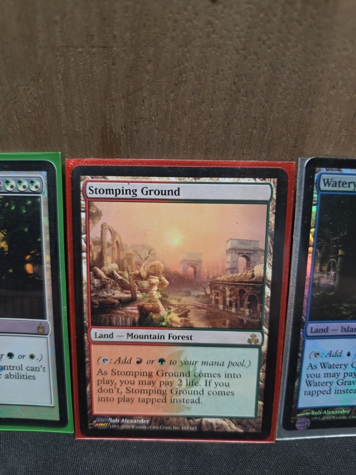 MTG Watery Grave Foil,Stomping Ground, Privileged Position Foil, Glimmervoid Lot | eBay