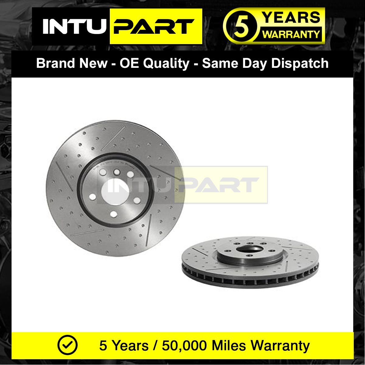 Fits Cooper One Clubman 1.2 1.6 D 2.0 One Intupart Front Brake Disc ...