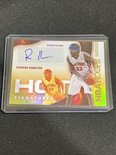 RICHARD HAMILTON 2021-22 Panini NBA Hoops Hot Signatures AUTO Autograph ...