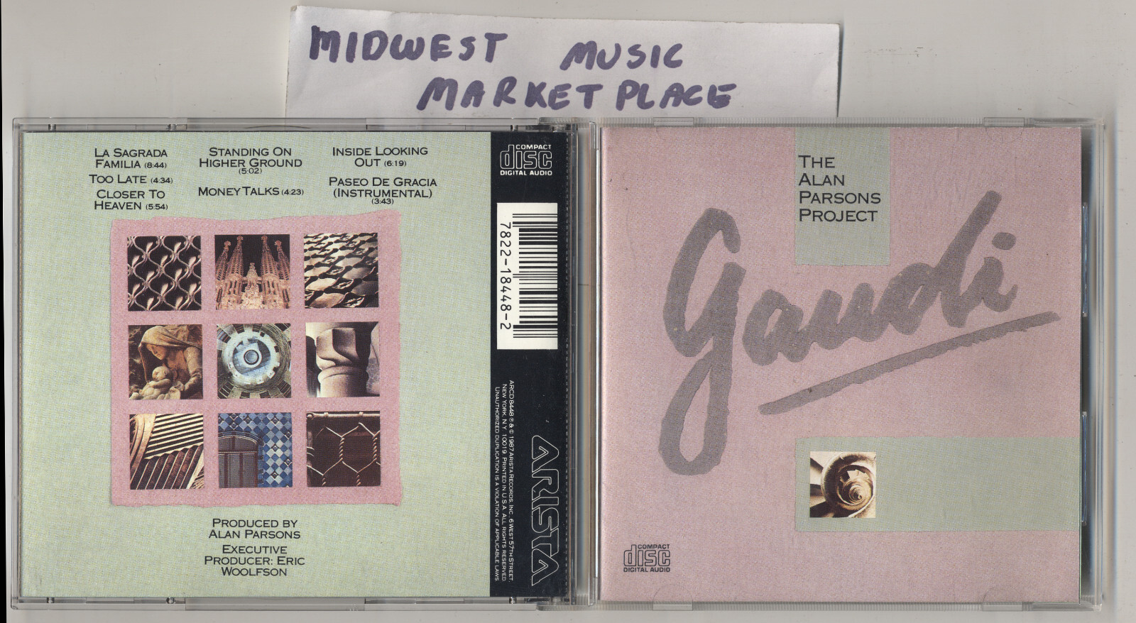 The Alan Parsons Project - Gaudi - MINT CD - 1987 Japan Pressing - Eric ...