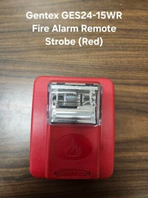 Gentex GES 24-15 WR Fire Alarm Remote Strobe (Red) | eBay