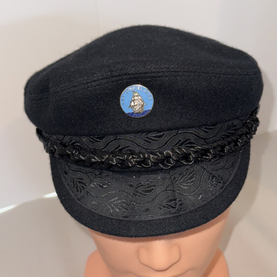 Authentic Greek Fisherman's Cap Made in Greece Black Wool Hat Free ...