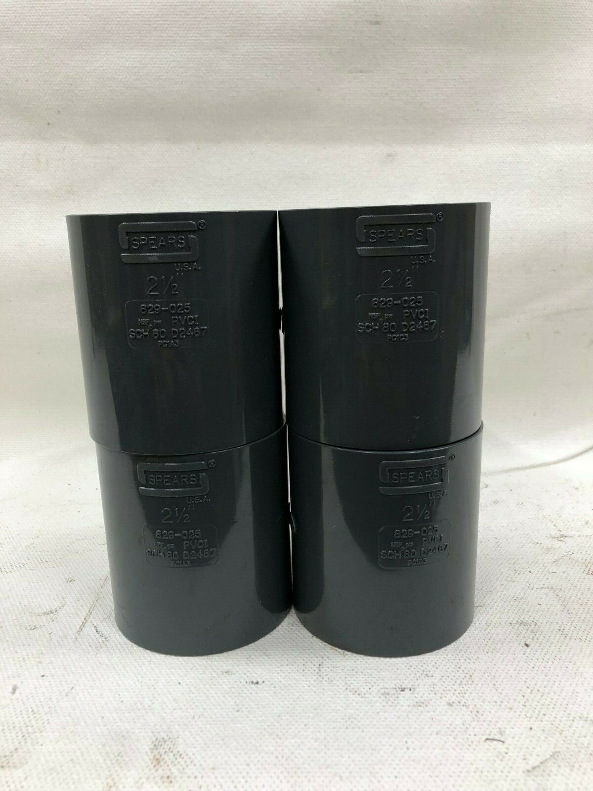 Spears SCH 80 D2467 (2-1/2” PVC Coupling Fitting) LOT of 4 | eBay