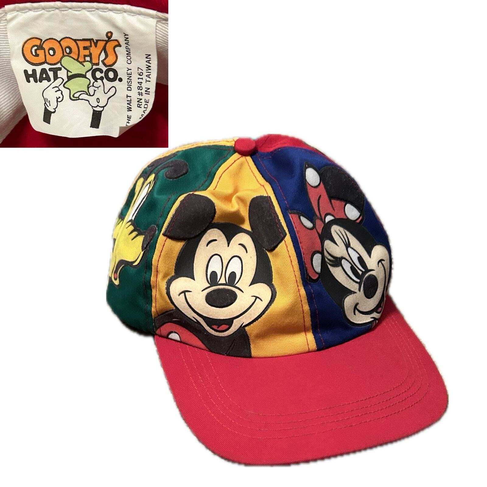 1990s Disney Mickey Mouse AOP Allover Print SnapBack … - Gem