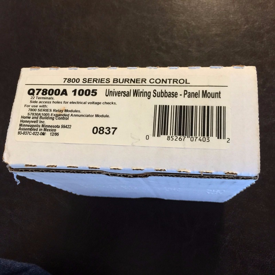 Honeywell Q7800A 1005 Universal Wiring Base Panel Mount New in Box | eBay