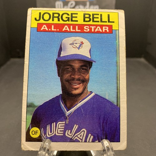 1986 Topps All Star George Bell (Jorge on Card) #718 Toronto Blue Jays ...