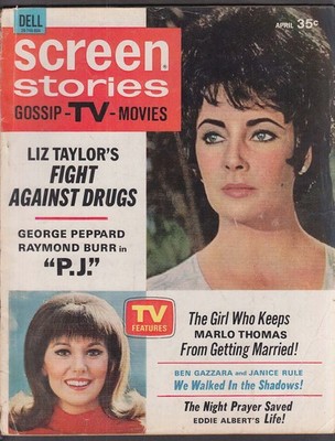 SCREEN STORIES Liz Taylor Peppard Burr Gazzara Janice Rule Marlo Thomas ...
