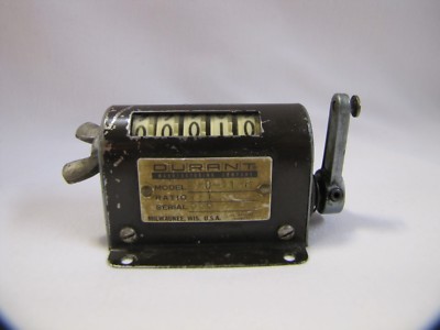 Antique Display Counter Durant Manufacturing Company Milwaukee 5 Digit ...