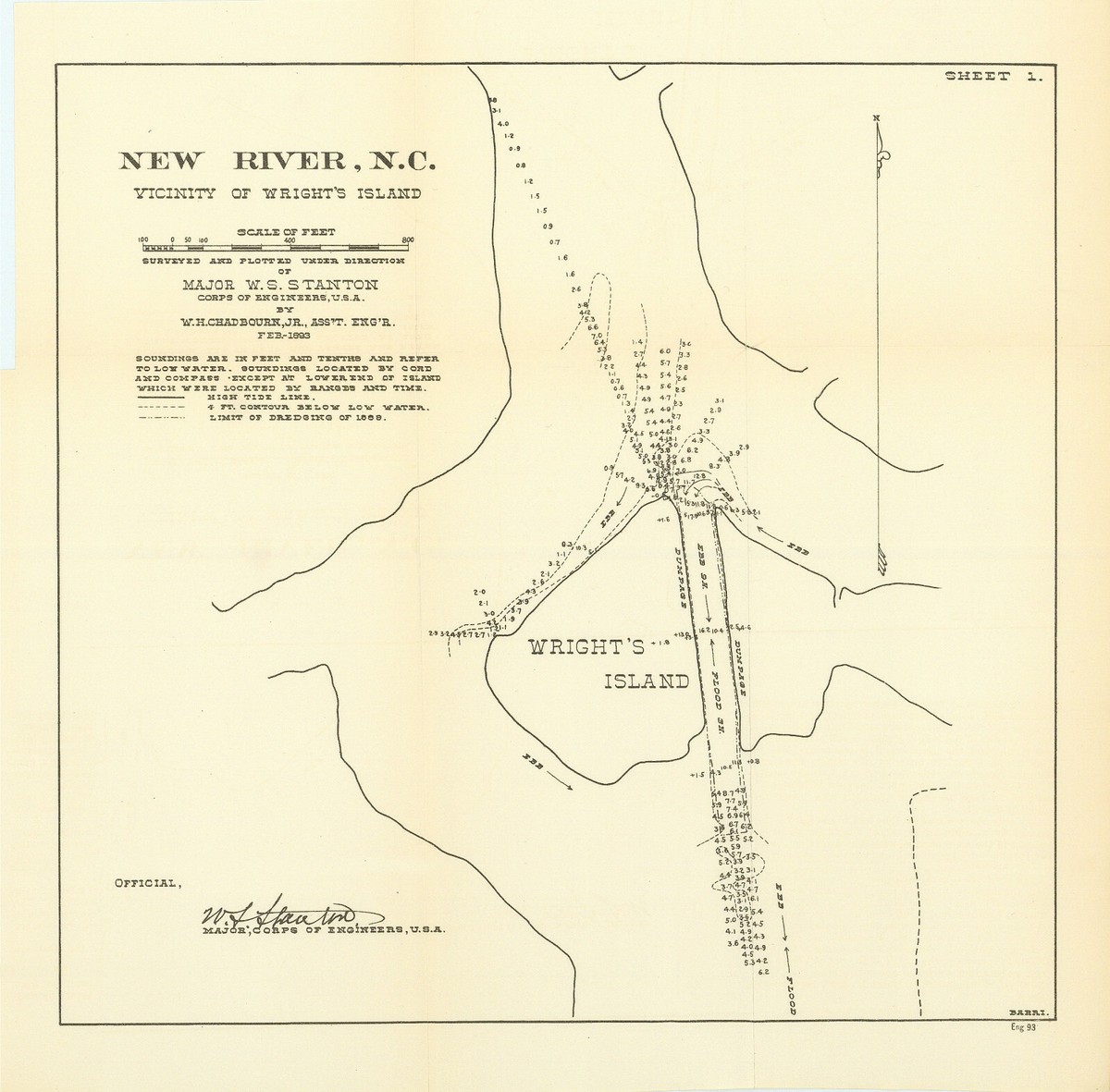 New River North Carolina Map