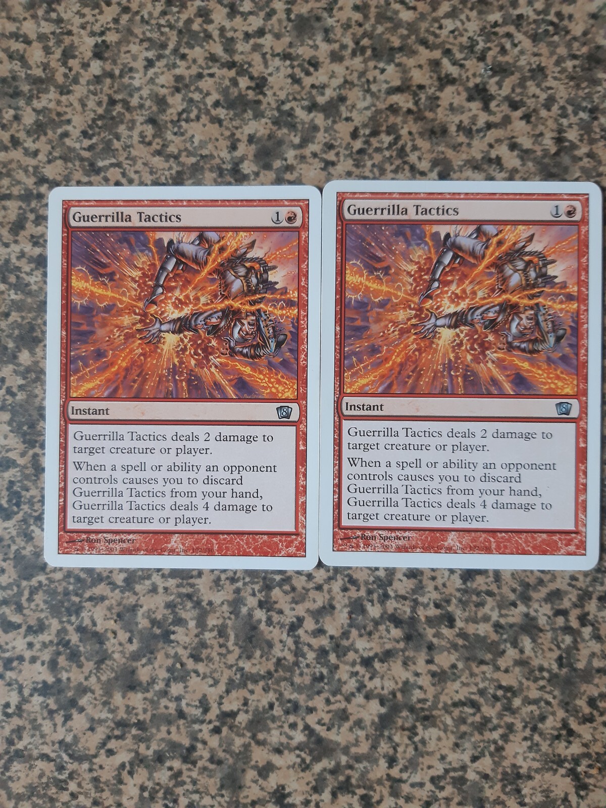 MTG 2 x Guerrilla Tactics - MTG core set 8th edition | eBay