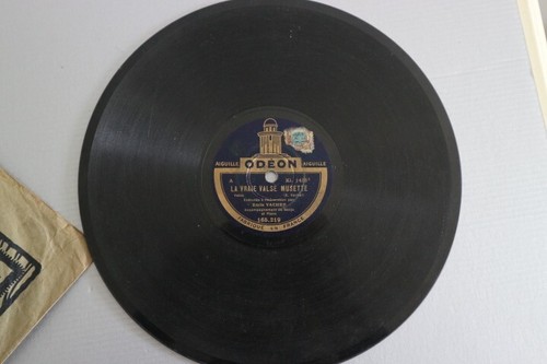 Disque 78T ODEON EMILE VACHER VRAIE VALSE MUSETTE / SOUVENIR MONTREUIL ...