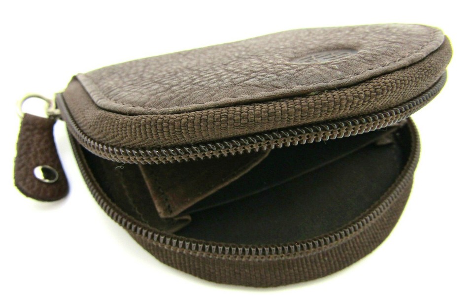 Unisex Real Premium Soft Leather Coin Pouch Zip Around Wallet Purse ...