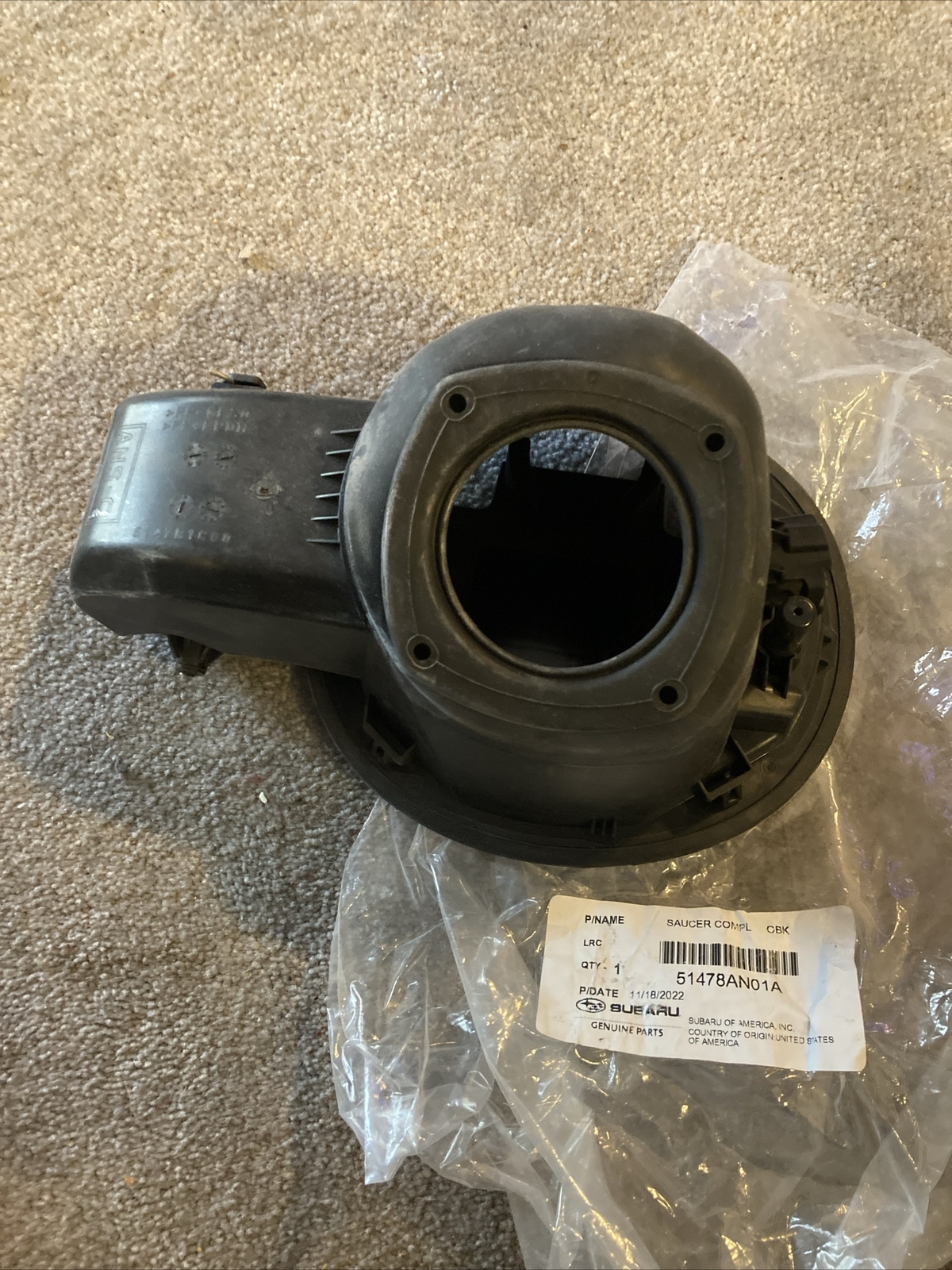 Genuine Subaru Fuel Pocket 51478AN01A for sale online | eBay