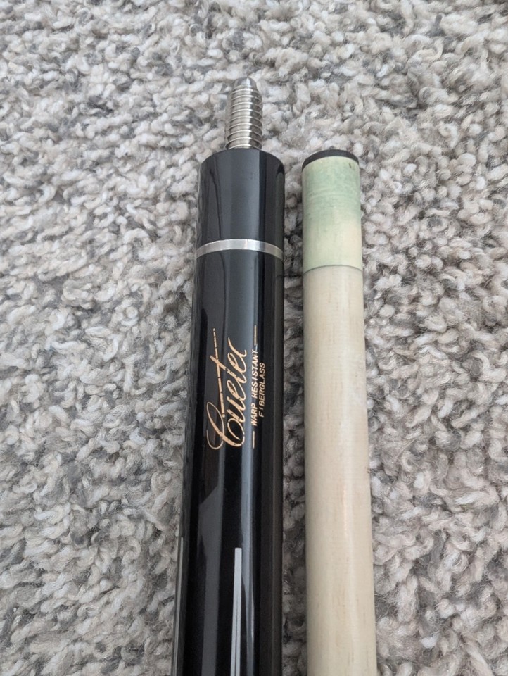 Cuetec Warp Resistant Fiberglass Two-Piece 58" Billiard Cue Black/Blue ...