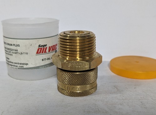 Femco Oil Drain Plug 6060020144 3/4"-14 NPT LB-T15 Brass NOS DDE Series ...