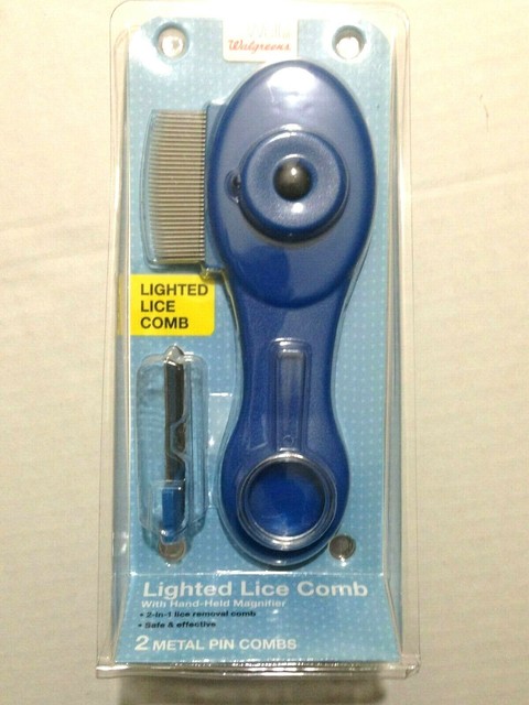 Walgreens Lighted Lice Comb With Handheld Magnifier 2 Combs for sale ...