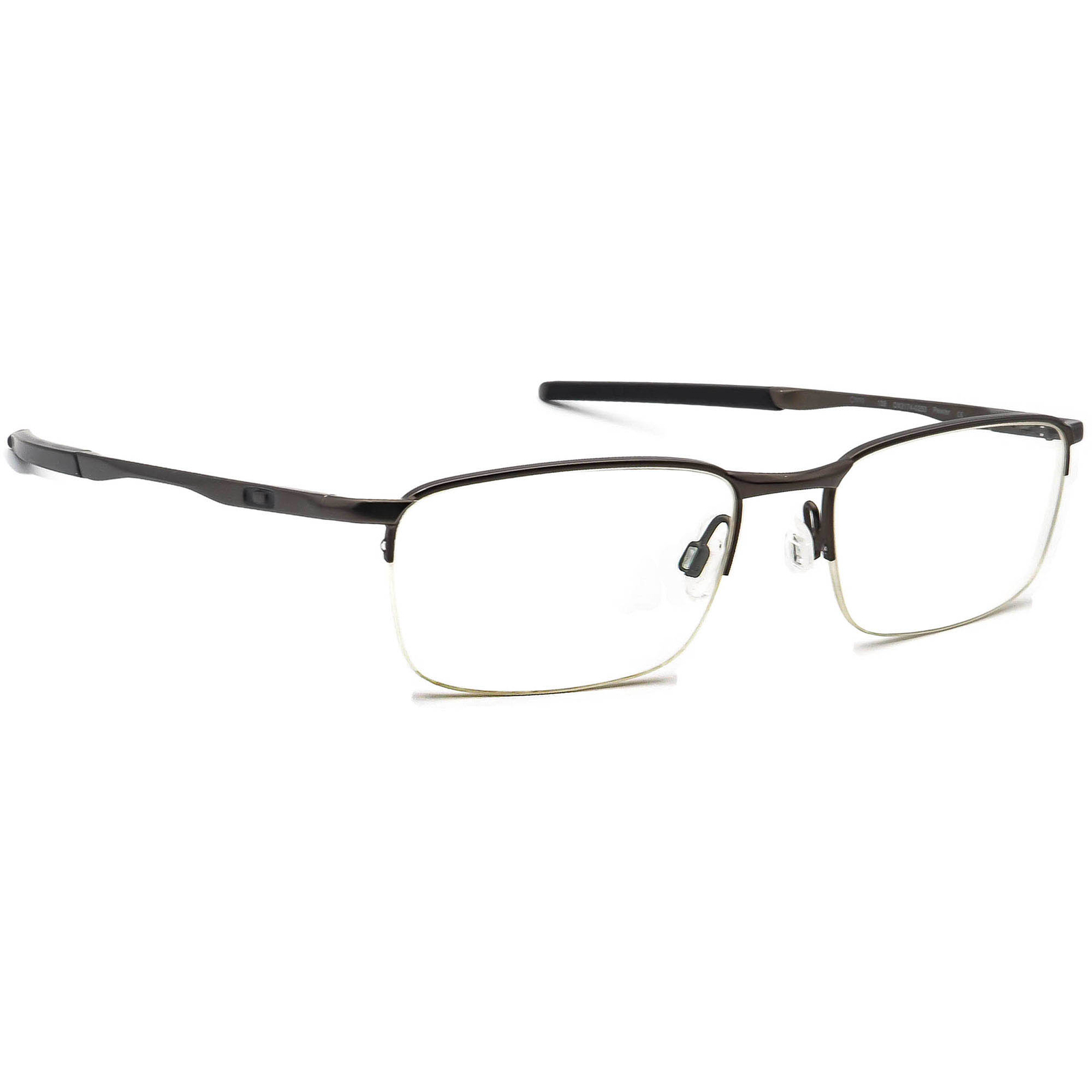 Oakley Eyeglasses OX3174-0253 Barrelhouse 0.5 Pewter Half Rim Metal 53 ...