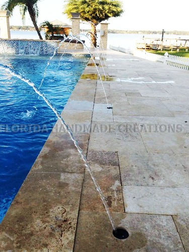 ARC Waterfall Swimming Pool Fountain Deck Jet W/ Fully Adjustable ...