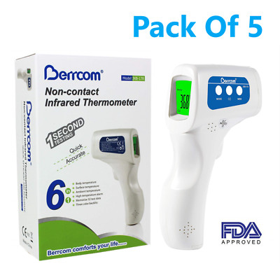 Berrcom JXB-178 Non-Contact Infrared Forehead Thermometer FDA APPROVED ...