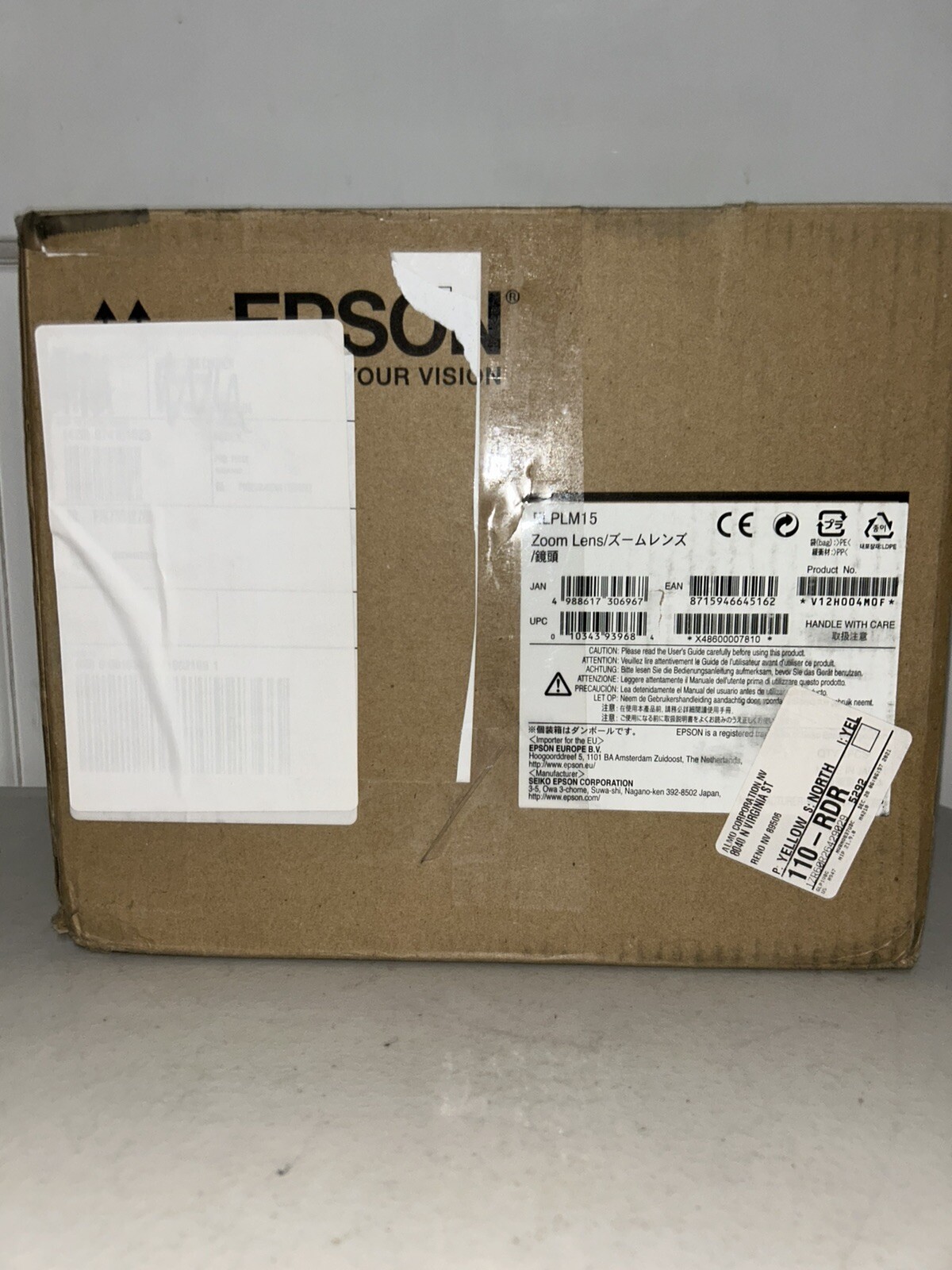 Epson ELPLM15 Middle Throw Zoom Projector Lens - Black for sale online ...