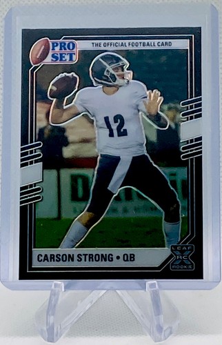 2022 Leaf Metal Pro Set Carson Strong Black Prism Parallel Rookie Card ...
