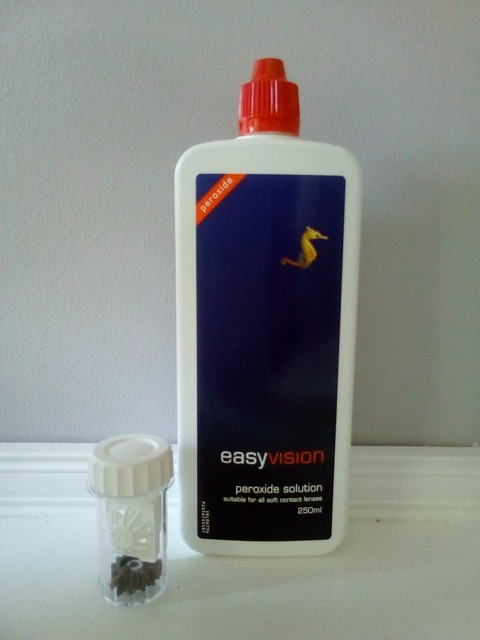 3 X 250ml Easy Vision Peroxide Contact Lens Solution Soft Use by 2020 ...