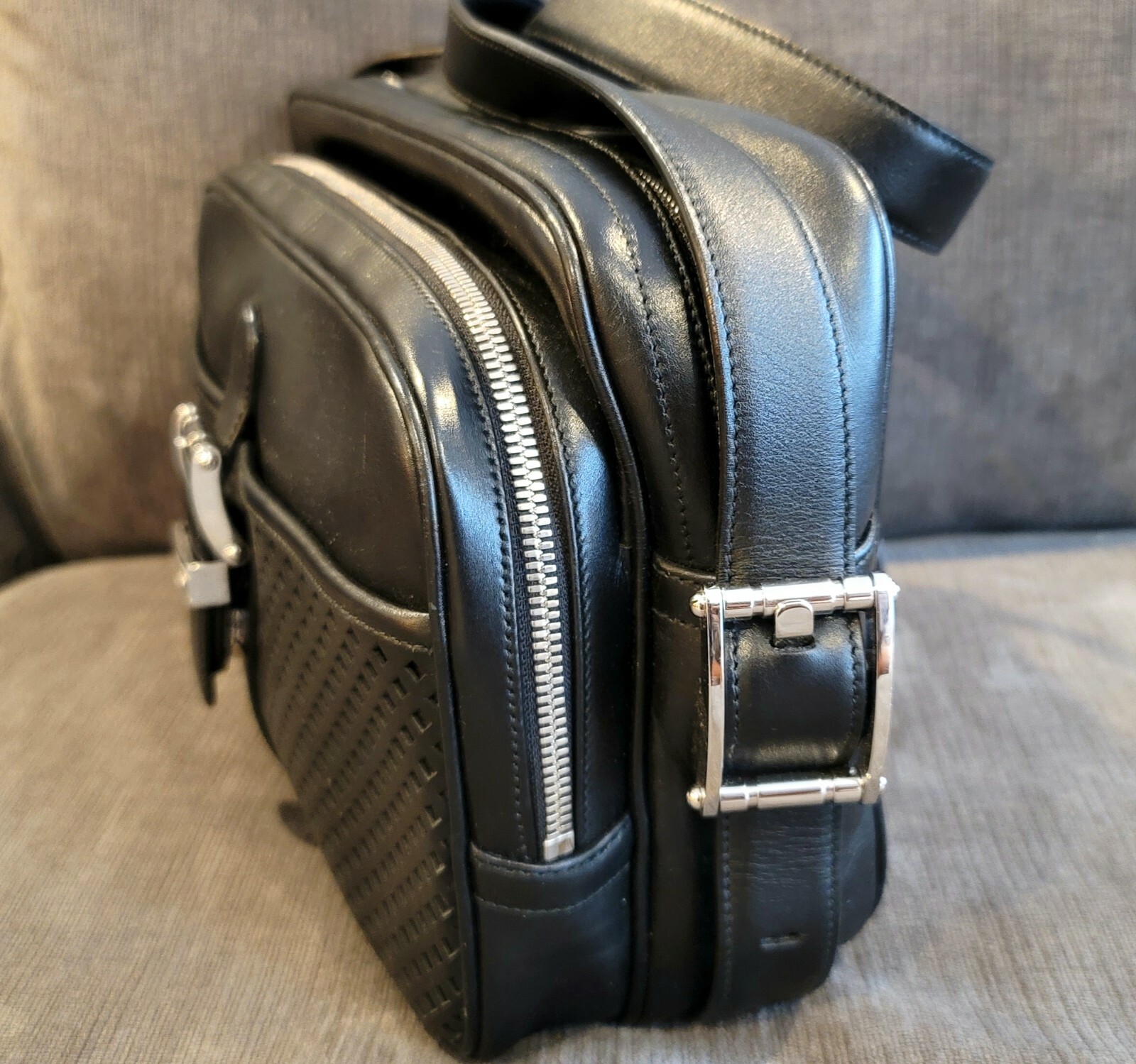 Montblanc Meisterstuck Camera Messenger Leather Bag B… - Gem