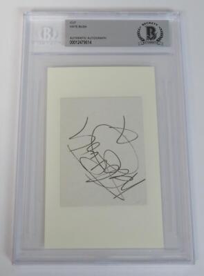 KATE BUSH Signed Autograph Auto 3x5 Index Card Cut Page Slab BAS JSA | eBay