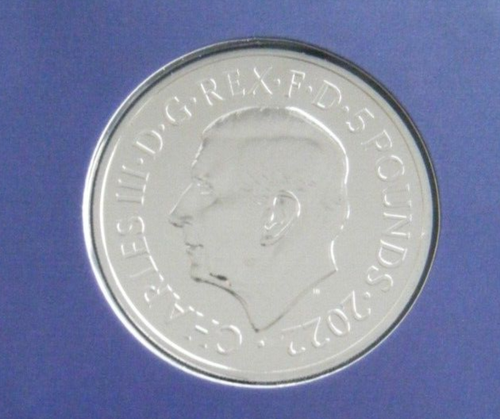 2022 King Charles III BU £5 Five Pound Coin Pack Queen Elizabeth II ...