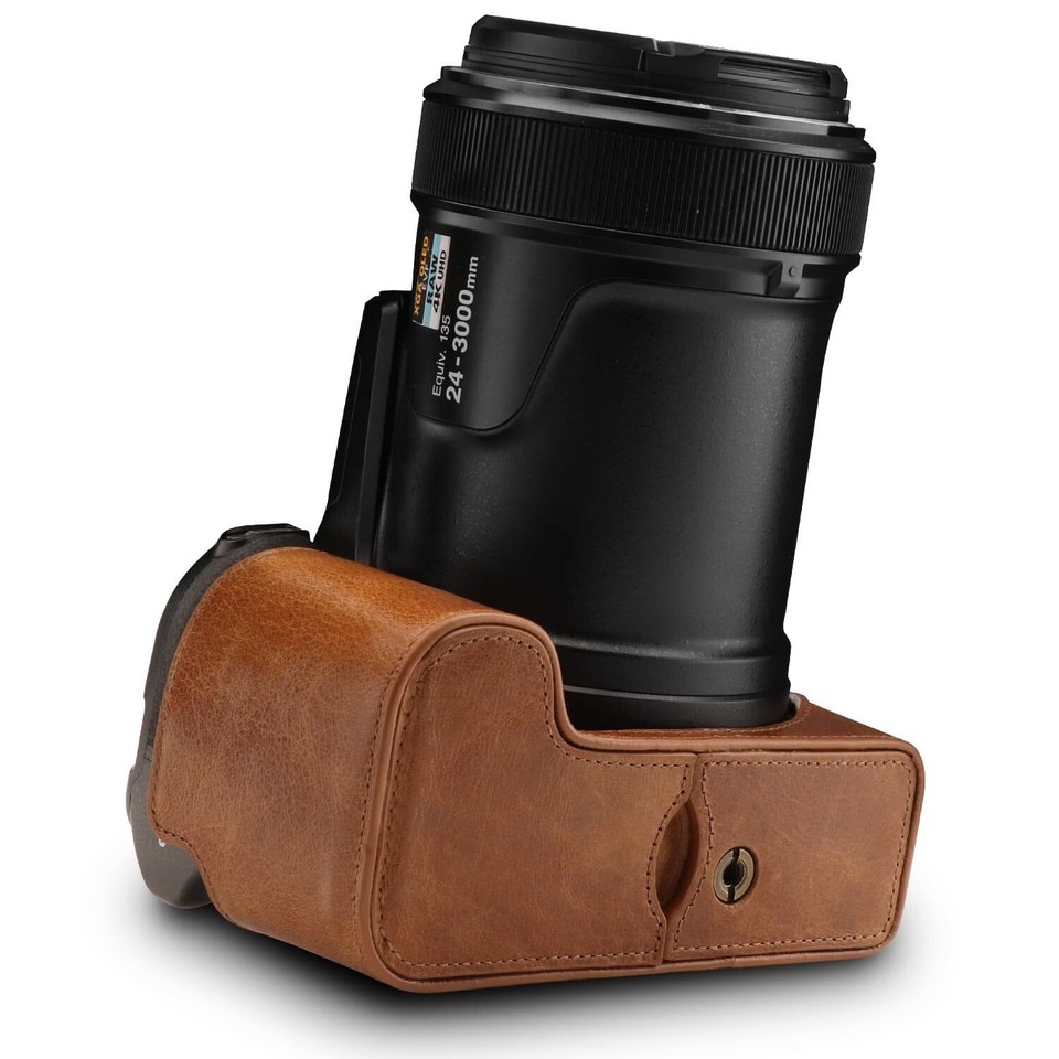 MegaGear Nikon Coolpix P1000 Ever Ready Leather Camera Half Case and ...
