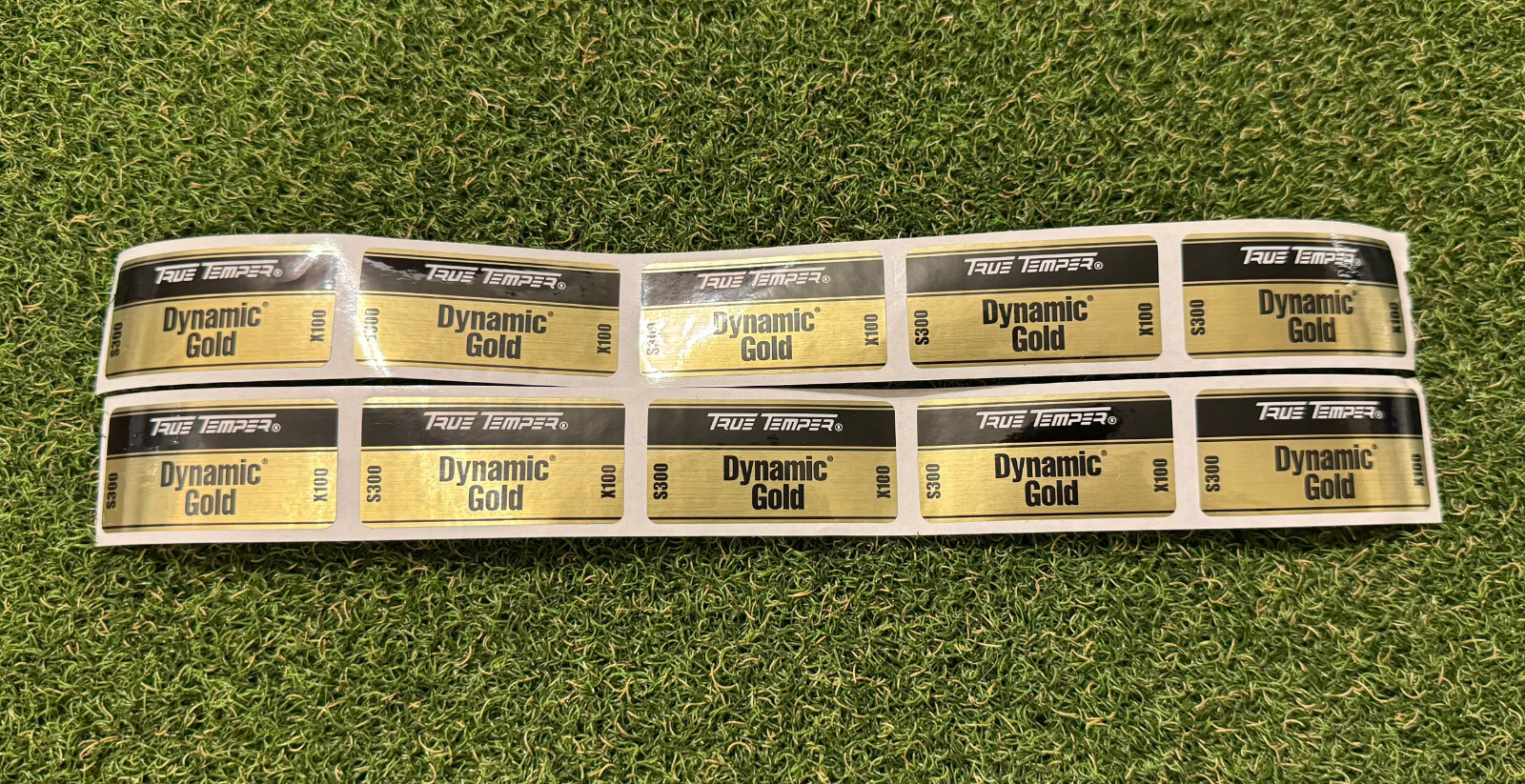 (Set of 10) True Temper Dynamic Gold Golf Shaft Labels R300,S200,S300 ...