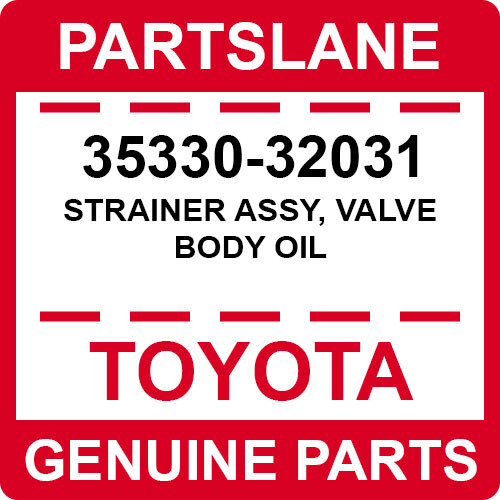 3533032031 Genuine Toyota Strainer ASSY Valve Body Oil 35330-32031 for ...
