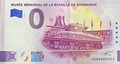BILLET 0 EURO MUSEE MEMORIAL DE LA BATAILLE DE NORMANDIE 2025 NUMERO ...