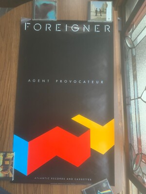 Foreigner 1984 Agent Provocateur Promo Poster Jones Gramm Wills Elliot ...
