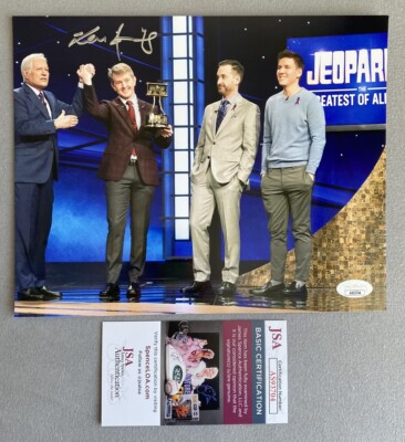 JEOPARDY GREAT- KEN JENNINGS AUTOGRAPH 8x10 PORTRAIT PHOTO JSA AS93704 ...