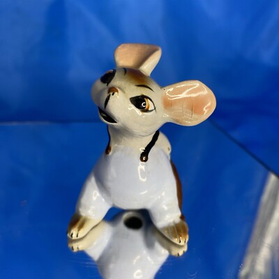 Vintage Ceramic Mouse In Overalls Cute Derpy Made In Japan 2.75” Tall ...