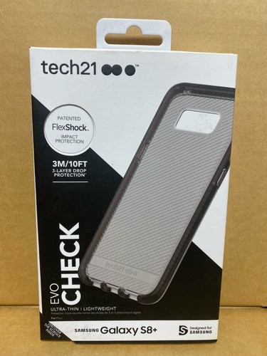 Tech21 Evo Check Case for Galaxy S8+ Slim Smokey/Black | eBay