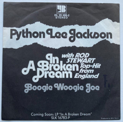 Python Lee Jackson - In a broken Dream - 7" near mint | eBay.de