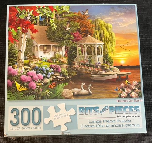 BITS and PIECES 300 Large Piece Jigsaw Puzzle Heaven on Earth 18x24in ...