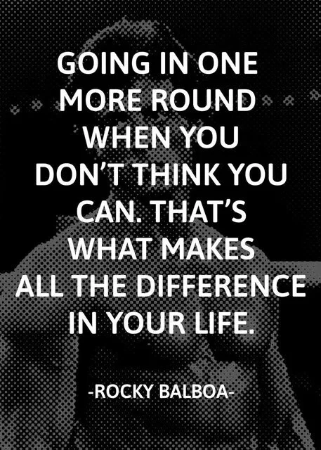 Rocky Quotes Going In One More Round