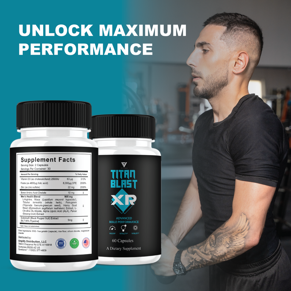 Titan Blast XR Maximum Performance Pills, TitanBlast XR (60 Capsules ...
