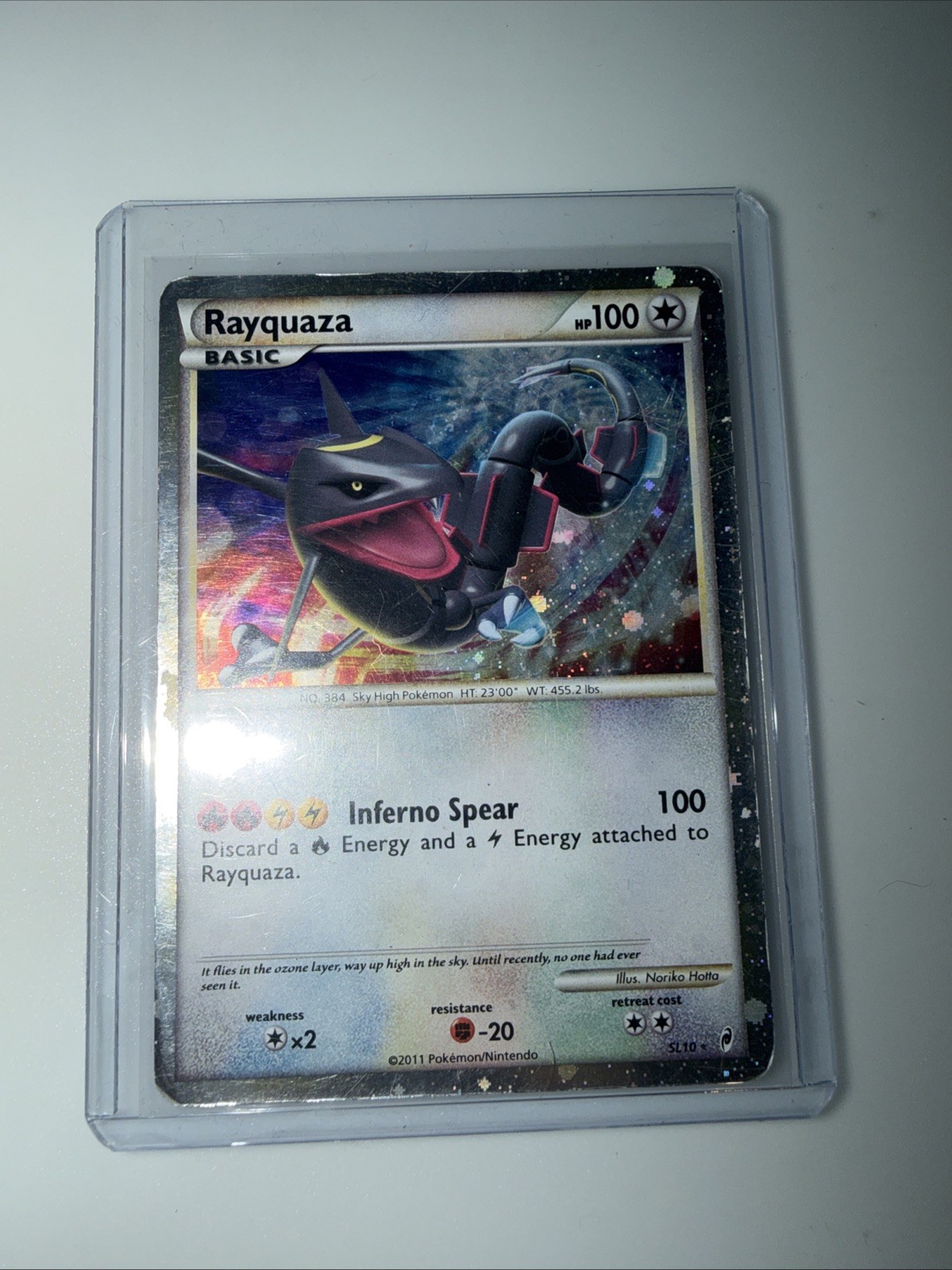 Pokémon TCG Rayquaza Call of Legends SL10 Shiny Holo Rare (Light Play ...