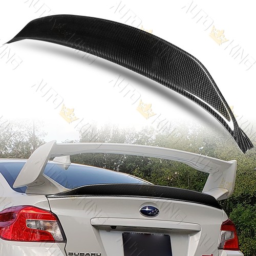 FIT 15-21 SUBARU WRX STi ST-STYLE REAL CARBON FIBER REAR TRUNK LID ...