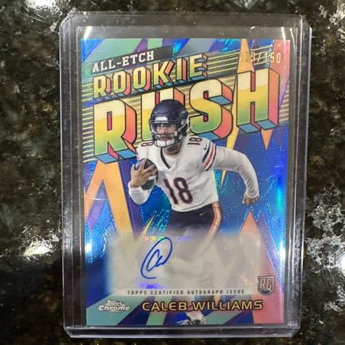2024 Topps Chrome Caleb Williams RC All-Etch Rookie Rush Auto /150 ...