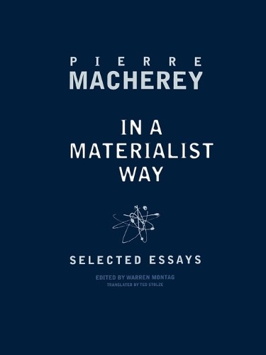 Pierre Macherey In a Materialist Way (Copertina rigida) 9781859849491 ...